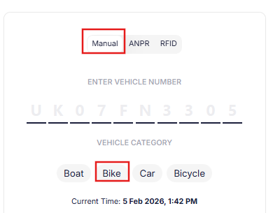 Manual entry – Sistem Apps